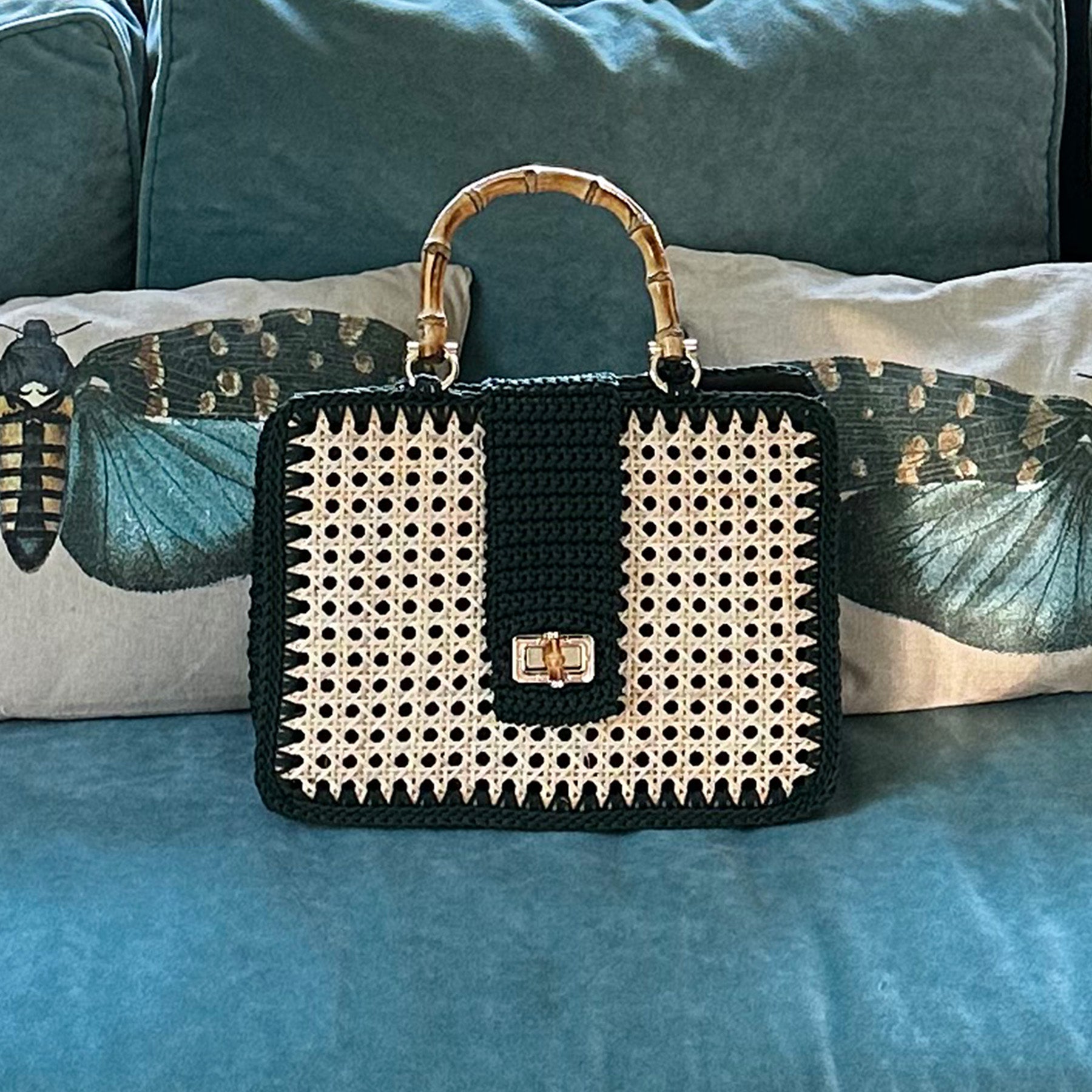 ROME: THE WICKER AND BAMBOO KNIT CUSTOM BAG – Susanna Salk Style